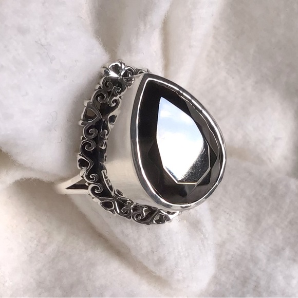 Artisan | Jewelry | Elite Shungite Solitaire Ring In Artisan Sterling ...